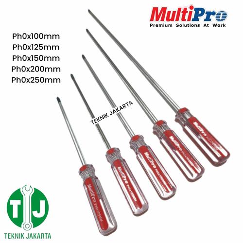Jual Obeng kurus kristal plus MULTIPRO 4X100 4X125 4X150 4X200 4X250mm ...