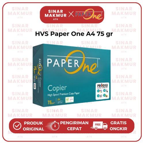 Jual Kertas HVS/Kertas Print/Photocopy Paper A4 75 Gr Paper One (Rim ...