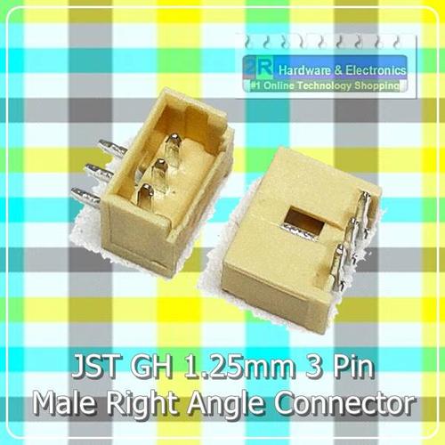 Jual JST GH 1.25mm 3 Pin Male Right Angle Connector - Kota Surabaya - 2R Hardware & Electronic ...