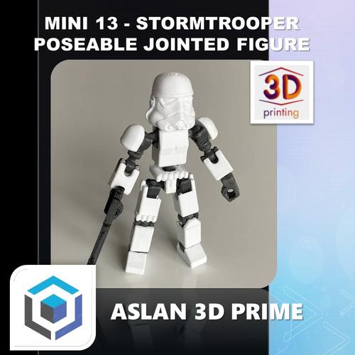 Jual MINI 13 STORMTROOPER STAR WARS JOINTED POSEABLE ACTION FIGURE 3D ...