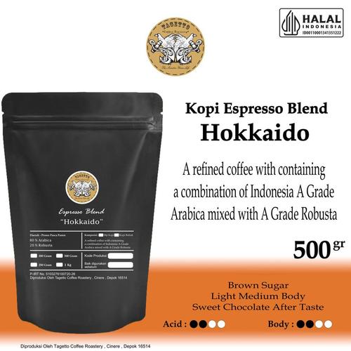 Jual KOPI ESPRESSO BLEND HOKKAIDO 500GR - ARABICA 80 & ROBUSTA 20 ...