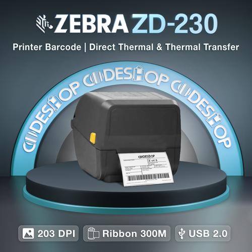 Jual Barcode Printer ZEBRA ZD230 / 230 Cetak Label Resi 203 DPI - Kota ...