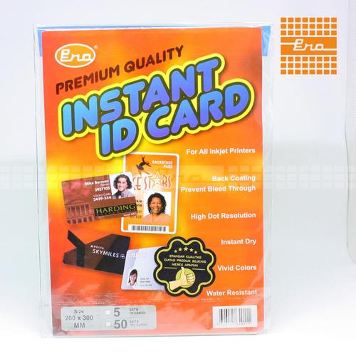 Jual BAHAN ID CARD | BAHAN PVC ID CARD ERA INSTANT SHEET (5 SETS = 50 ...