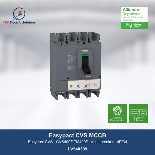 Promo Schneider Easypact CVS400F MCCB TM400D circuit breaker 4P ...