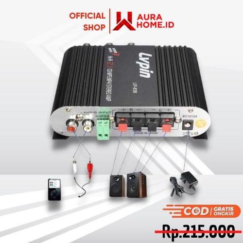 Jual Mini HiFi Stereo Amplifier Treble Bass Booster 12V / Ampli ...