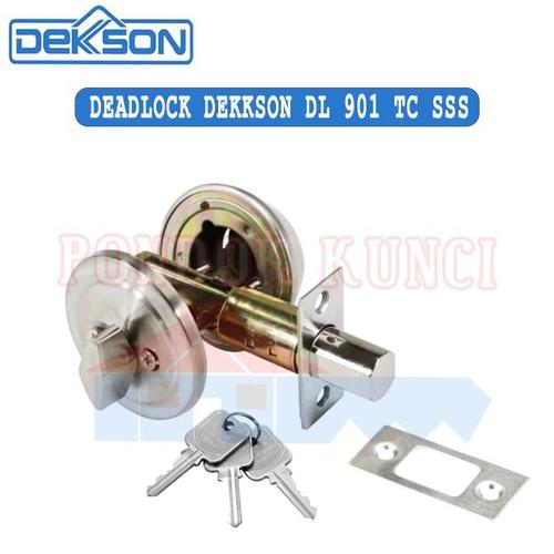 Jual Deadlock Dekkson DL 901 TC SSS Tambahan Kunci Pintu Kayu Model ...