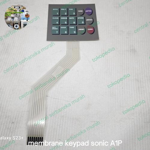 Jual membrane keypad indicator sonic A1P. sparepart indicator sonic A1p ...