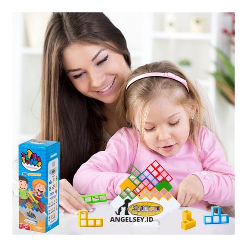 Jual Mainan Edukatif Anak Tetris Tetra Tower Games Fun Balok Susun ...