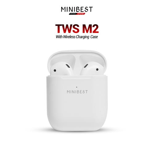 Promo MINIBEST M2 TWS Earphone Headset Bluetooth V5.2 Wireless Charging ...