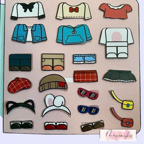 Jual Paper Doll Roblox Dino Mainan Buku Bongkar Pasang Anak Squishy ...