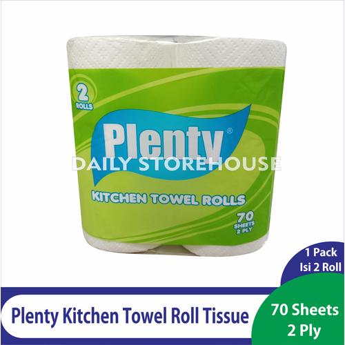 Jual Tissue Plenty Kitchen Towel Roll Tisu Dapur 70 Sheets 2 Ply Isi 2 ...