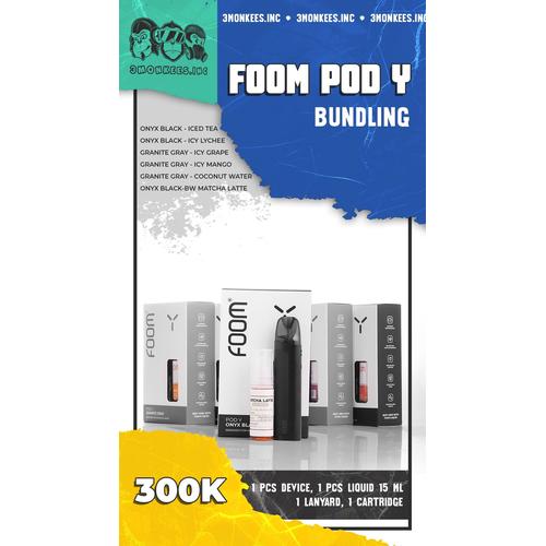 Jual Foom Y Onyx Black Foom Bundling Liquid 15 ml - BW MATCHA LATTE ...