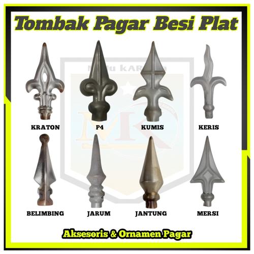 Jual Tombak Pagar Besi Plat Tempa , Aksesoris Pagar dan Ornamen ...