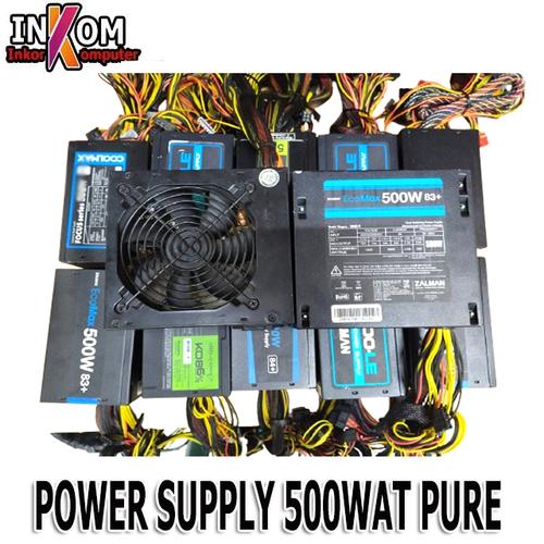 Jual POWER SUPPLY 500 WATT PSU 500W PURE 2X6 PIN - 550 WATT - Kota ...