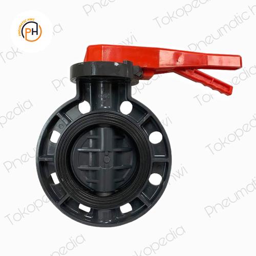Jual BUTTERFLY VALVE PVC 1 1/2 INCH DN40 JIS 10K - Jakarta Barat ...