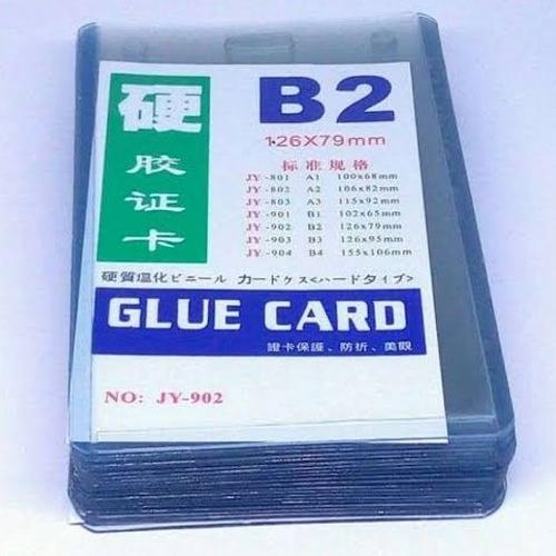 Jual Plastik Name Tag B2 Mika Tempat Kartu Nama Id Card Mika Kaku 20 ...