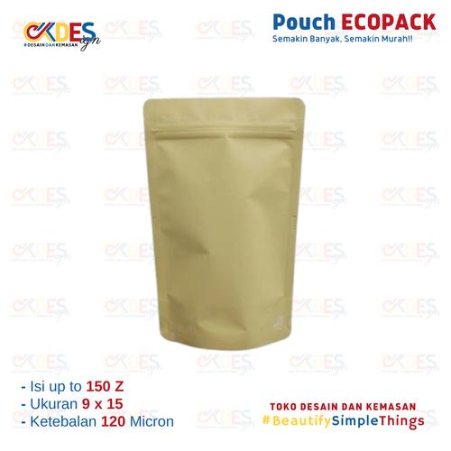 Jual Pouch Ecopack 150z dengan Zipper Solusi Kemasan Ideal ukuran 9x15 ...