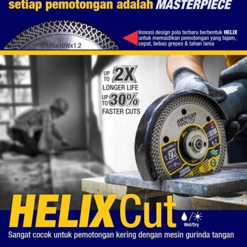 Jual Diamond Wheel American Tool 4" HelixCut Mata Pisau Potong Kering ...