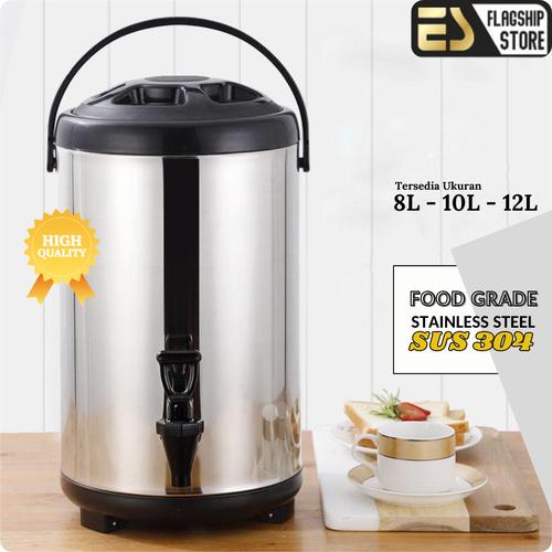 Promo Termos Air Milk Tea Bucket Water 8 10 12 Liter Dispenser Portable ...