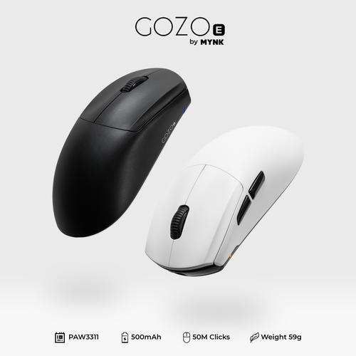 Promo MYNK GOZO E Mouse Gaming Wireless Superlight - Black, Mouse Only ...