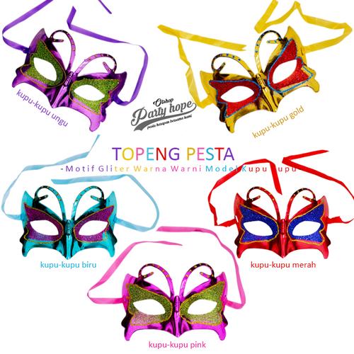 Jual Topeng Pesta Cosplay Kupu Kupu Gliter / Mask Party Mardi Gras ...