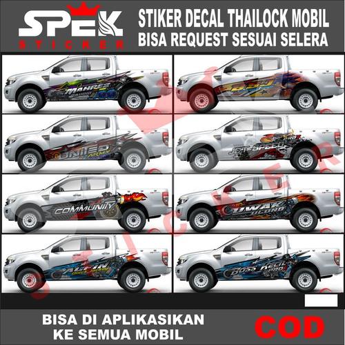 Jual STIKER DECAL MOBIL SINGLE/ DOUBLE KABIN BISA REQUEST SESUAI ...