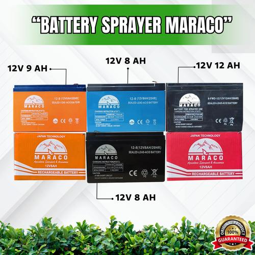 Promo BATERAI AKI 8A 9A 10A12A 12V SPRAYER HAMA ELEKTRIK MSA / Accu Baterai - 8AH MSA HITAM ...