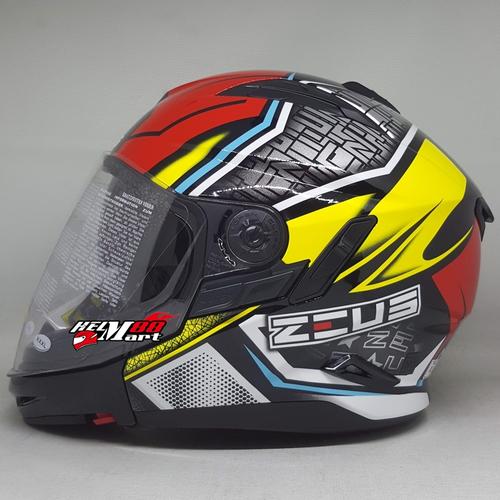 Jual Zeus ZS613C Modular AJ11 Helm Zeus 613 Modular Multifungsi ZS-613C ...