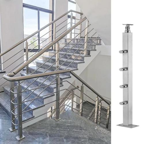 Jual Railing Tangga Stainless Model Kotak / Railing Tangga Perforated ...