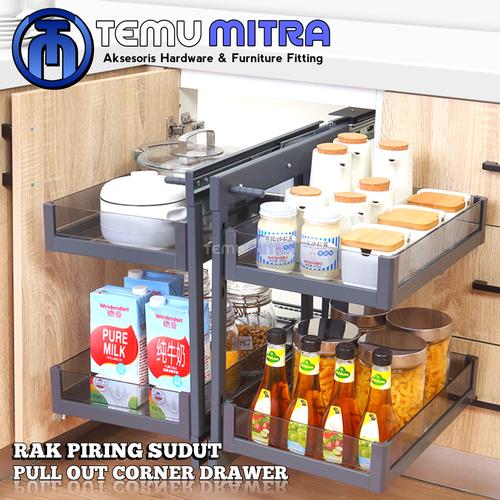 Promo Best seler, Pull out corner basket, Rak sudut kitchen set Premium ...