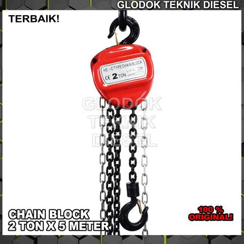 Jual Chain Block Takel Katrol Lifting Barang 2 Ton x 5 | 3 Meter ...