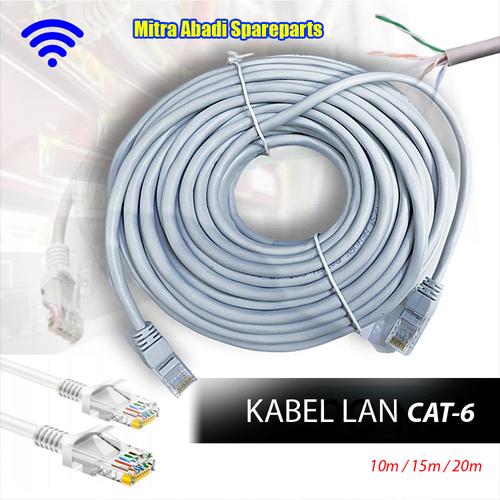 Jual Kabel LAN Internet Jaringan UTP CAT 6 Ethernet 10 - 20 meter - 15 ...