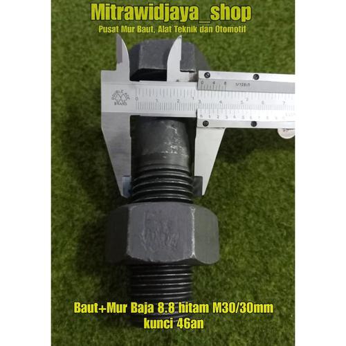 Jual Baut baja 8.8 kunci 46 baut baja M30 baut M30x120 baut kunci 46an ...