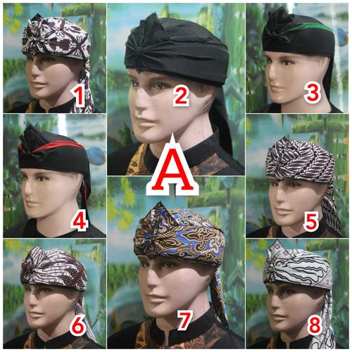 Jual blangkon batik sunda jawa tradisional atas full tutup dewasa ...
