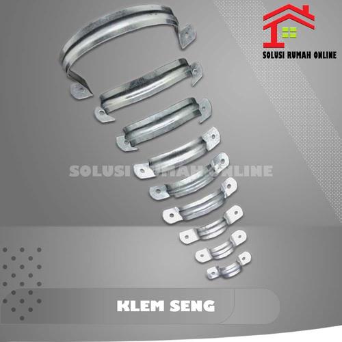 Jual Klem Pipa Seng (harga Per pack) / Klem Plat Omega Besi - 1/2 ...