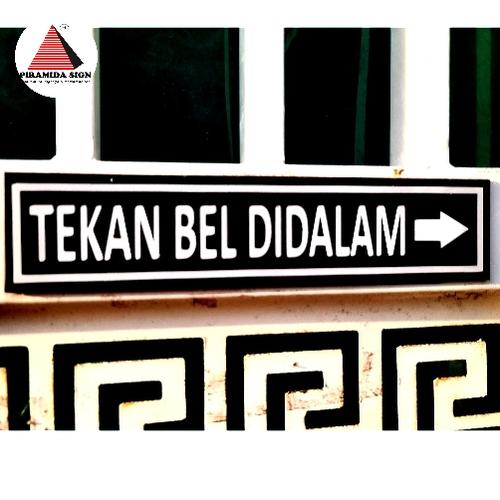 Jual sign tanda papan nama pagar tekan bel rumah informasi keterangan ...