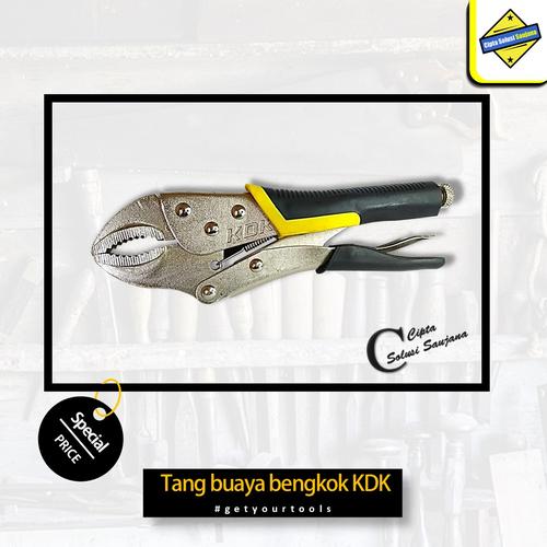 Promo KDK GG KARET TANG BUAYA BULAT BENGKOK 10" TANG JEPIT RAHANG ...