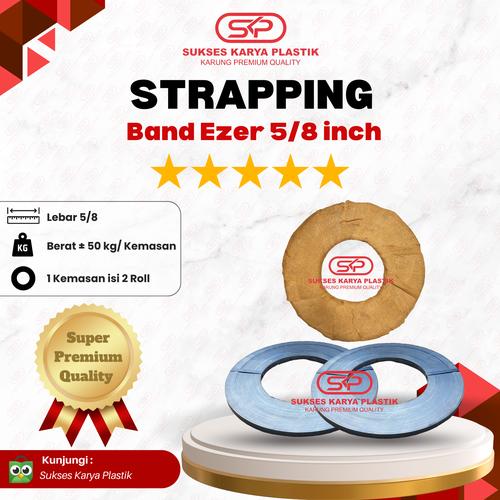 Jual Tali Klem Besi 5/8 Inch Strapping Band Ezer Plat Besi 5/8 Inch ...
