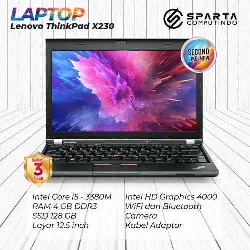 Jual PROMO LAPTOP Lenovo ThinkPad X230 Core i5 Gen 3 RAM 4GB SSD 128GB ...