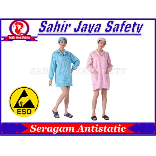 Promo Baju Cleanroom esd smock Jas lab Antistatic murah Baju Antistatic ...