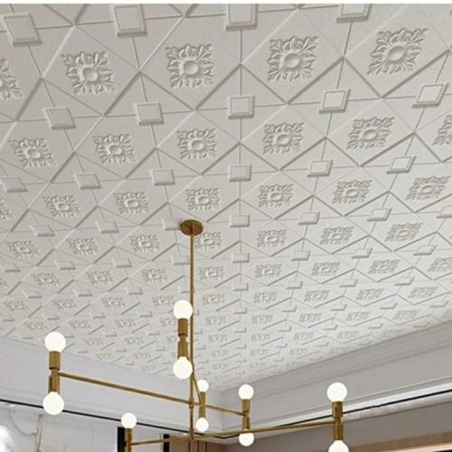 Jual paket wallpaper foam 3D peredam panas dan suara pada dinding dan ...