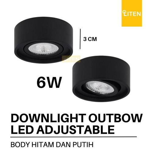 Jual Lampu Downlight Outbow Adjustable Tipis 6w 6 Watt / Mini Spotlight ...