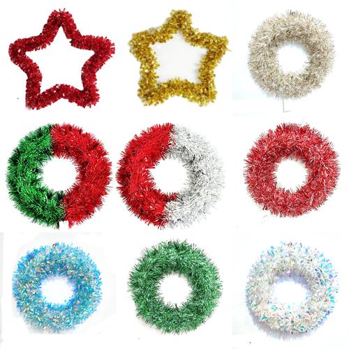 Promo Krans Natal Kilap 30 cm Hiasan Lingkar Advent Merry Christmas ...