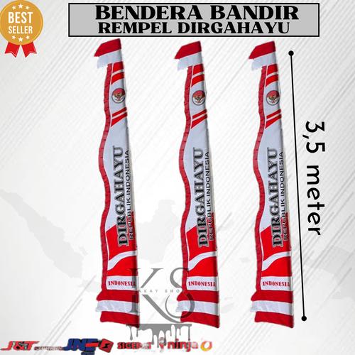 Jual BENDERA BANDIR REMPEL DIRGAHAYU UKURAN ( 3,5 Meter ) - Kab. Garut ...