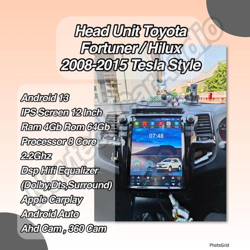 Jual Head Unit 12.1 inch Toyota Fortuner / Hilux Tesla Style - Jakarta ...