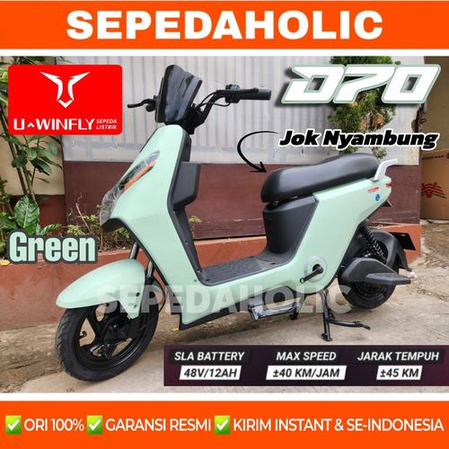 Jual Sepeda Listrik UWINFLY D70 450 Watt Electric E Bike - Hijau - Kab ...