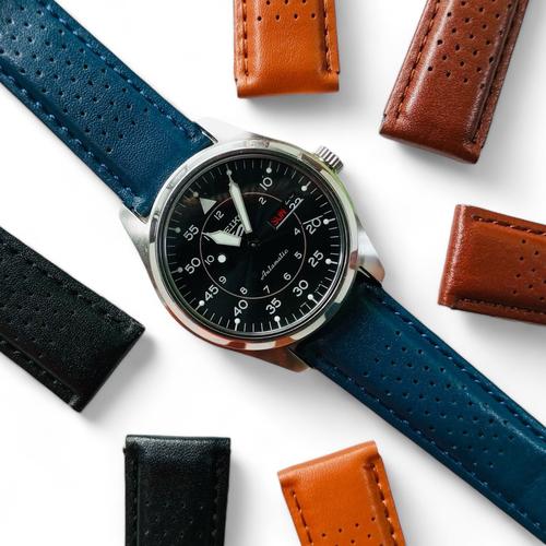 Jual TALI JAM TANGAN KULIT MICROFIBER LEATHER STRAP 20mm - Cokelat Muda ...