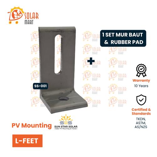 Jual L Feet / L Foot / Bracket Alumunium Siku PV Mounting Solar Panel ...