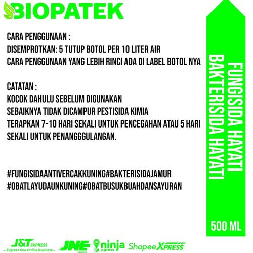 Jual Cashback Cod Biopatek Ml Fungisida & Bakterisida Hayati Mengatasi ...