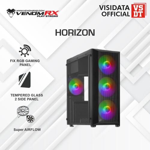 Jual VenomRX Horizon Casing PC ATX Computer Case Komputer With 4x120mm ...